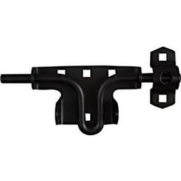 Black Satin Slide Bolt Gate Latch - Arcadia, WI - Howard's Hardware Hank