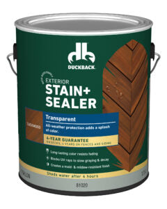 Duckback Stain Sealer, Transparent, Duckwood, 1 gallon (1 Gallon ...